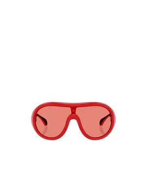 Moncler Oversized Frame Sunglasses - Red