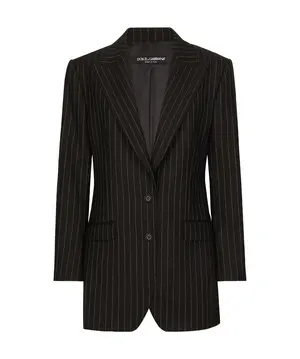 Dolce & Gabbana Single-breasted Pinstriped Blazer