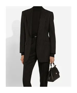 Dolce & Gabbana Single-breasted Pinstriped Blazer