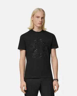 Versace Cartouche-embellished Cotton T-shirt
