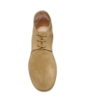 THE ROW Flat Lace-up Boots - Muddy Brown