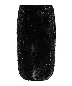 Victoria Beckham Sheer Sequin Pencil Skirt