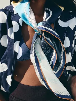 Jacquemus The Hippocampe Large Scarf - Multicolor