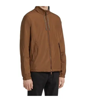 Zegna Reversible Zip-up Jacket - Brown