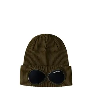 C.P. COMPANY Goggle Knit Beanie - Black