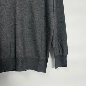 Prada Logo Embroidered Long-sleeve Polo Shirt - Slate Grey
