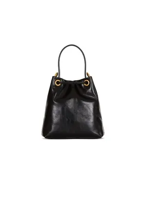 Balmain Pulse Logo Bucket Bag - Black