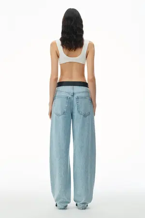 Alexander Wang Low Rise Belted Waist Balloon Jeans