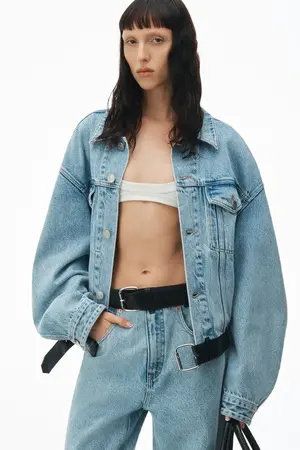 Alexander Wang Low Rise Belted Waist Balloon Jeans