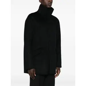 Giorgio Armani Straight Hem Pea Coat