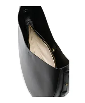 Soeur Asymmetrical Shoulder Bag - Black