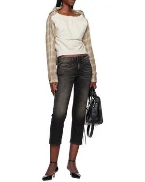 R13 Straight Leg Jeans - Monastery Black