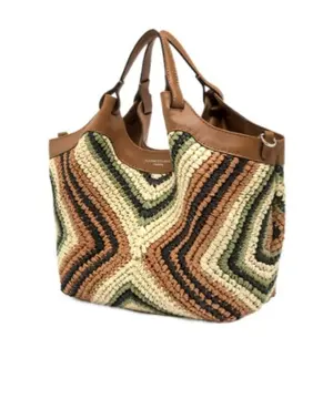 GIANNI CHIARINI Dua Woven Shoulder Bag With Clutch