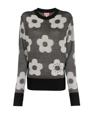 Kenzo Flower Spot Jumper - Black