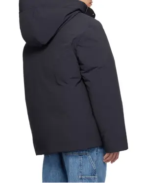 JIL SANDER Logo Hooded Down Jacket