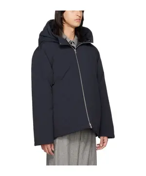 JIL SANDER Logo Hooded Down Jacket