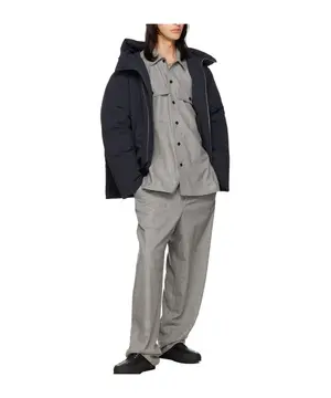 JIL SANDER Logo Hooded Down Jacket