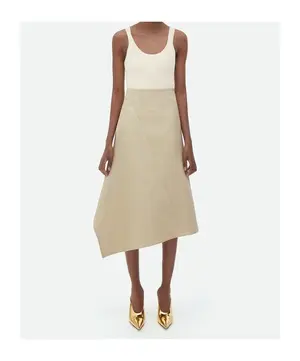 Bottega Veneta Asymmetric Midi Skirt