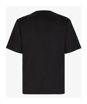 Fendi Logo Printed Crewneck T-shirt - Black