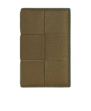 Bottega Veneta Cassette Flap Card Case - Brown