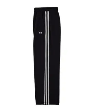 Y3 Logo Printed 3-stripes Track Pants - Black