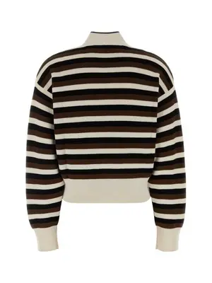 Brunello Cucinelli Striped Zip-up Cardigan