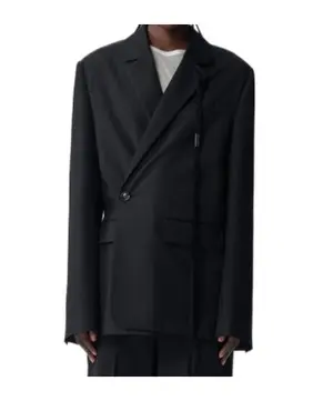 ANN DEMEULEMEESTER Elin Asymmetric Tailored Blazer