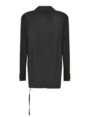 ANN DEMEULEMEESTER Elin Asymmetric Tailored Blazer - Black