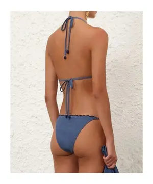 Zimmermann Embroidered Triangle Bikini Set