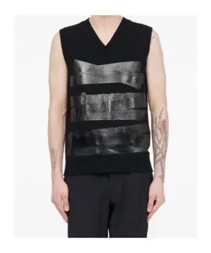 MAISON MARGIELA V-neck Sleeveless Jumper With Ribbed Trims