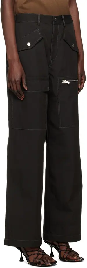DION LEE Multi-pocket Straight-leg Trousers