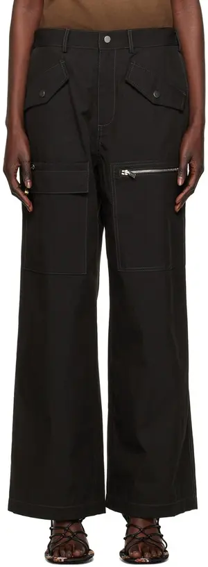 DION LEE Multi-pocket Straight-leg Trousers