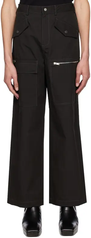 DION LEE Multi-pocket Straight-leg Trousers