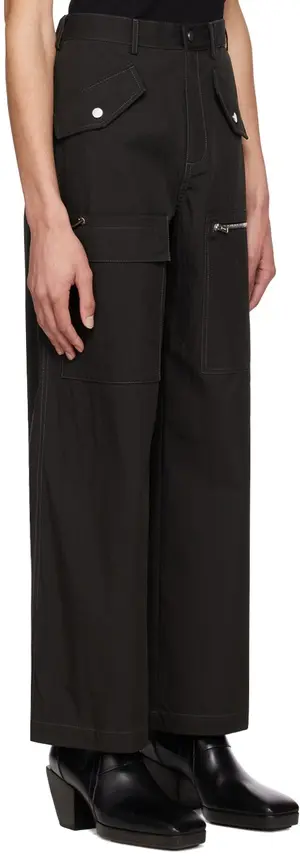 DION LEE Multi-pocket Straight-leg Trousers