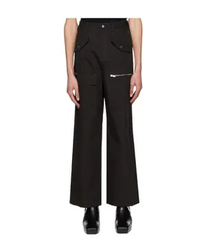 DION LEE Multi-pocket Straight-leg Trousers
