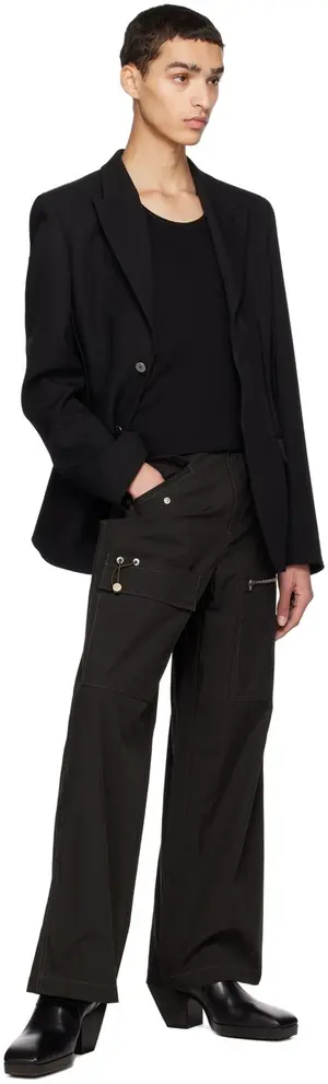 DION LEE Multi-pocket Straight-leg Trousers
