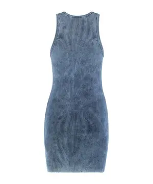 DIESEL® Sleeveless Crewneck Mini Dress - Blue
