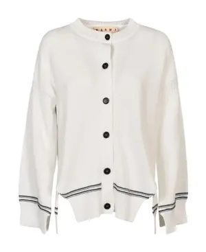 Marni Logo Embroidered Cardigan - No