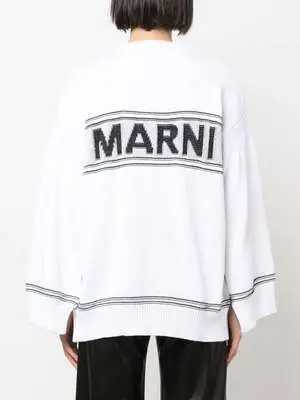 Marni Logo Embroidered Cardigan