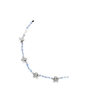 Marc Jacobs Daisy Beaded Necklace - Silver