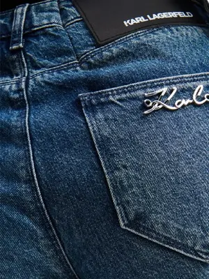 Karl Lagerfeld Straight Leg Jeans - Blue
