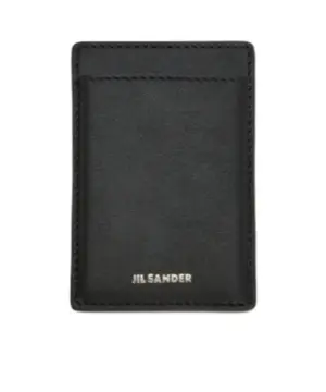 JIL SANDER Magnetic Card Holder - Black
