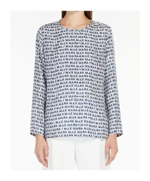 Max Mara Printed Silk Shirt