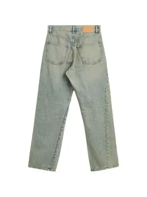 SUNFLOWER Buttoned Straight-leg Jeans - Gray