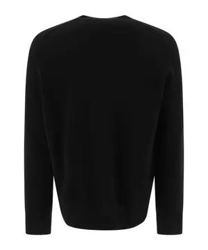 Acne Studios Logo Patch Knitted Cardigan - Black