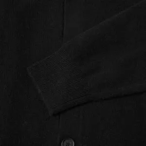 Acne Studios Logo Patch Knitted Cardigan - Black