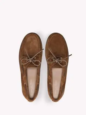 GIANVITO ROSSI Leopard Printed Slip-on Boat Shoes