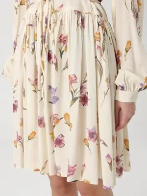 TWINSET Floral Print V-neck Mini Dress