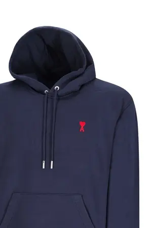 AMI Paris De Coeur Drawstring Hoodie - No