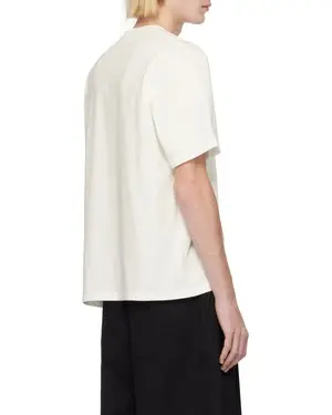 Studio Nicholson Logo Printed Crewneck T-shirt - White